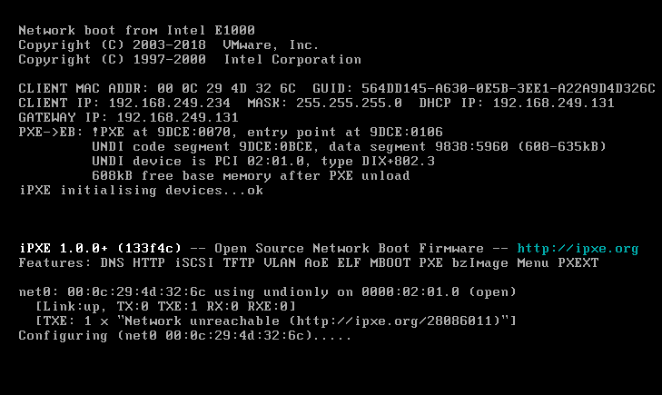 IPXE、PXE 环境 ？？？ | -,-Reality-.
